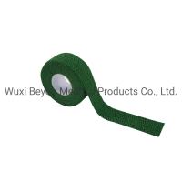 China Elastic Adhesive Medical Tape Green Weightlifting Cotton Adhesive Bandage for sale