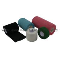 China Elastic Adhesive Medical Tape Green Weightlifting Cotton Adhesive Bandage for sale
