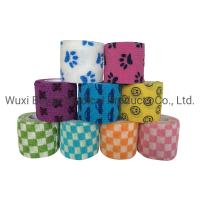 China Cohesive Self Stick Tape Bandage Pattern Coflex Vet Wrap for sale