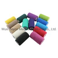 China Support Non Woven Cohesive Bandage Self-Adherent Elastic Cohesive Wrap Vet Bandage for sale