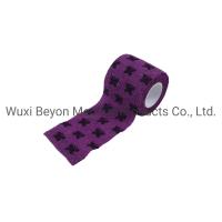 China Cohesive Flexible Bandage Wrap Equine Pet Printed Self-Adhesive Tape for sale