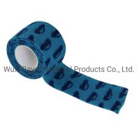 China Cohesive Flexible Bandage Wrap Equine Pet Printed Self-Adhesive Tape for sale