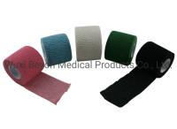 China Orange Elastic Cotton Cohesive Bandage Sports Stretch Cohesive Tape for sale