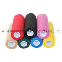 China Cohesive Strapping Tape Sports Non Woven Cohesive Bandage Football Self Adhesive Flexible Wrap for sale
