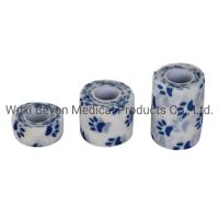 China Sports OEM Cohesive Bandage Paw Prints Cohesive Elastic Animal Healthcare Flexible for sale