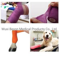 China Self-Stick OEM Cohesive Bandage Private Cohesive Elastic Vet Wrap Animal Equine for sale