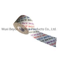 China Athletic Sports Cotton Adhesive Tape Custom Design OEM Logo Prints Joints Muscle Protection for sale