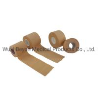 China Trainers Athletic Tape Beige Black Color Strapping Prevent Strains And Sprains for sale