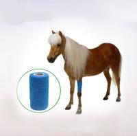 China Fixation Animal Healthcare Oem Cohesive Bandage Patterned Wrap Vet Flexible Self Adhesive for sale