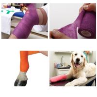 China Fixation Animal Healthcare Oem Cohesive Bandage Patterned Wrap Vet Flexible Self Adhesive for sale