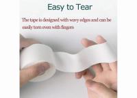 China Beige Cotton Sports Tape Athletic Rigid Adhesive Trainers Serrated Straight Edge Tape for sale