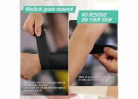 China 38mm  Cotton Sports Tape Black Color Cotton Training Athletic Tape For Joints Protection for sale
