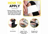 China Sports Activities Wrisr, Arm,Elbow,Knee,Ankle Protection Athlete Tape Multi Use Easy Tear for sale