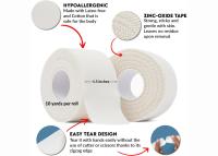 China Rigid Adhesive Zinc Oxide Plaster Athletic Tape Multi Color Size Joint Muscle Taping For Protection for sale