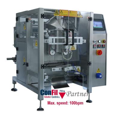 China CFP-SV400-B Vertical Form Fill Seal Machine with 420mm Film Width and 100 BPM Speed - Servo Control Packaging System for sale