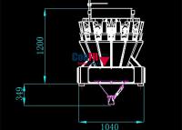 China 14-Head Automatic Multihead Weigher with Double Screw Feeder - 1 Liter Hopper, 200g Capacity, ±1.5g Accuracy for sale