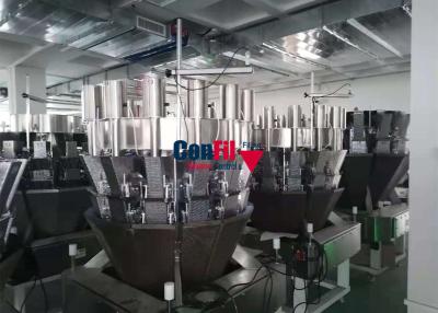China 14 Head Automatic Weighing Packing Machine with 1 Liter Hopper and Vertical Screw Feeder - 70 CPM Speed ±2g Accuracy for sale