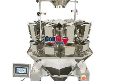 China 10-Head Double Flap Hopper Automatic Multihead Weigher - 2.5L Capacity, 65 CPM Speed, ±1.5g Accuracy for sale