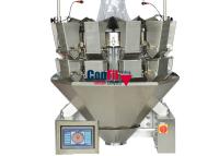 China 10-Head Double Flap Hopper Automatic Multihead Weigher - 2.5L Capacity, 65 CPM Speed, ±1.5g Accuracy for sale