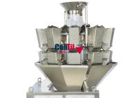 China 10-Head Double Flap Hopper Automatic Multihead Weigher - 2.5L Capacity, 65 CPM Speed, ±1.5g Accuracy for sale