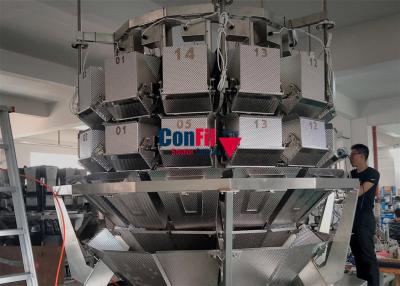 China 750kg 14 Head Multihead Weigher Pouch Packing Machine for Counting Dry Products for sale