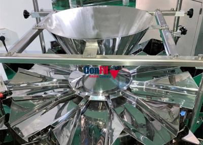 China 80bpm Multihead Weigher Packing Machine for Roasted Nuts and Almonds with 80 Bags/Minute Speed and Servo Sealing for sale