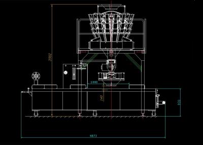 China Multihead Weigher Packaging Machine for Hash Brown Frozen Food Line with 8 Cycles/Min Speed and 2-Year Warranty for sale