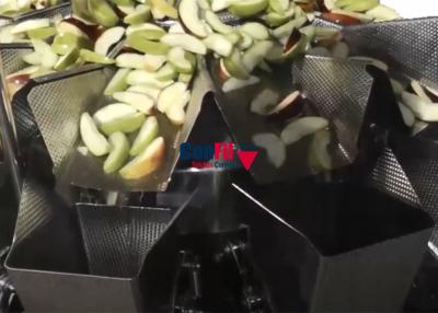 China Multihead Weigher Packaging Machine for Apple Slices - 50 Bags/Min VFFS System with Servo Sealing for sale