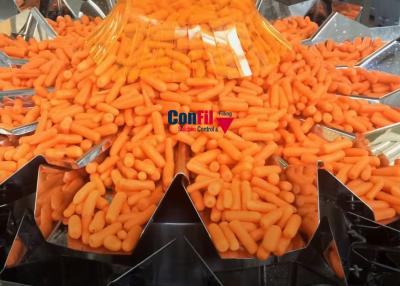 China Multihead Weigher Packing Machine for Baby Carrots - 50 Bags/Min Speed with Servo Sealing for VFFS Systems for sale