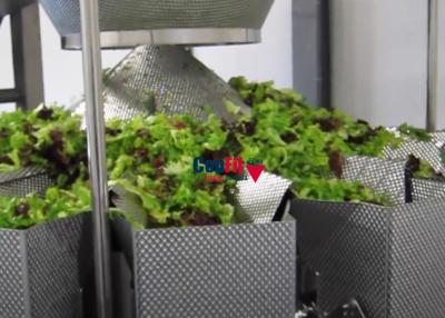 China Multihead Weigher Packing Machine for Lettuce Vegetable Packaging System Traysealer Ready Tray for sale