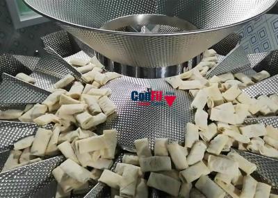 China Multihead Weigher 10 Head 2.5L Hopper Frozen Food Spring Roll Counting Filling Machine for sale