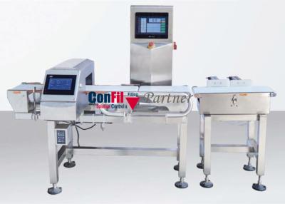 China CE Certified Food Processing Metal Detector with Checkweigher for Dry Food Lines - 150mm to 360mm Belt Width, ±0.15g Accuracy for sale