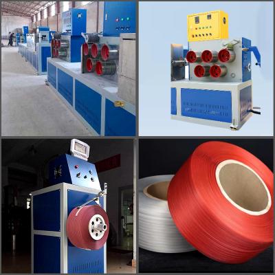 China 200kg/H PP Strap Band Extrusion Line with 240kg/h Capacity and 5-19mm Width Range for Industrial Packaging for sale