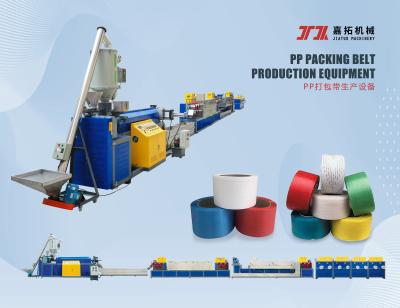 China Twin Screw PP Strapping Production Line 5-15mm 200-300m/min PLC Control for sale