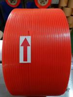 China Green PET Strapping 16mm x 0.8mm Heavy Duty Embossed Smooth Polyester Band for Packing for sale