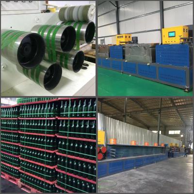 China Used PET Strapping Band Production Line 6 Straps Output 14.4 Tons Capacity for sale