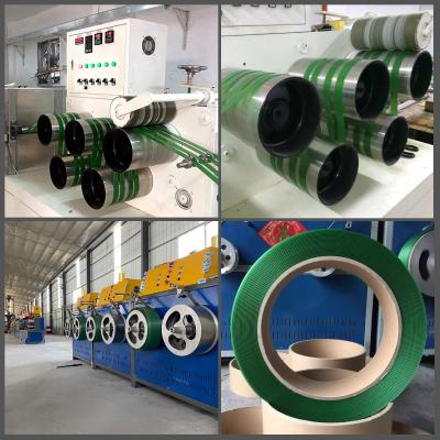 China Recycled PET Flakes PET Strapping Band Making Machine 450 Type Extrusion Line for sale