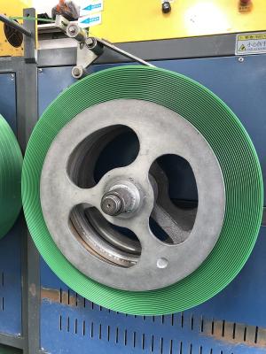 China PET Strap Making Machine 90mm Screw 2 Straps Output 5.5-6T/Day for Recycled Bottle Flakes for sale