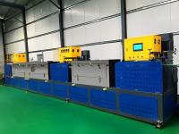 China PET Strap Making Machine 300-350kgs/H Production Capacity 9-32mm Width INVT Inverter for sale
