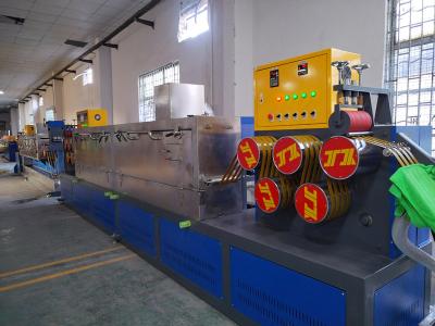 China 380V 220V PP Strap Making Machine 5 Strapping Heads 90-120kg/h Output 80KW for sale
