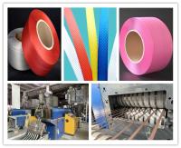 China 80KW Power Consumption PP Strap Making Machine With GUOMAO Reducer And Automatic Winder for sale