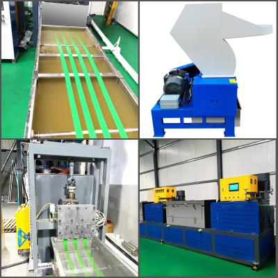 China Used PET Strapping Band Production Line 600kg/H 6 Straps Output for Packaged Material for sale