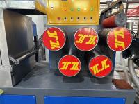 China 0.4-1.2mm Thickness PP Strap Making Machine With PLC Control 80KW Lower Running Power for sale
