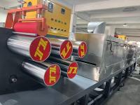 China 9-32mm Width PET Packing Strap Extrusion Machine 100% Recycled Bottle Flakes Material for sale
