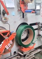 China Full Automatic PET Strapping Band Winding Machine 220-350m/min Servo Motor for sale