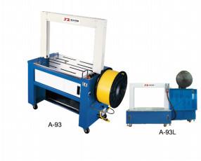 China Automatic Box Strapping Machine A-93 0.75KW 110V 220V High Speed 2 Seconds Per Strip for sale
