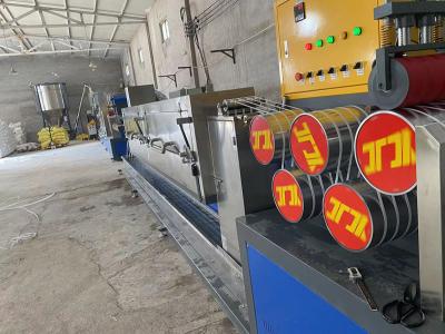 China Automatic PP Strap Making Machine For 5-32mm Width And 0.5-1.5mm Thickness Straps for sale