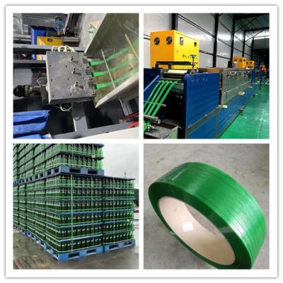 China Automatic PET Strap Making Machine 100x2900mm Screw PLC Touch Screen Control 45KW for sale