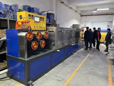 China PP Strap Manufacturing Machine Single Double Screw 0.4-1.2mm Thickness 100KW for sale