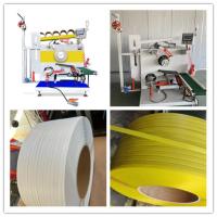 China Automatic PP Strapping Tape Rewinding Machine 220V 220-350m/min Servo Motor Winding for sale